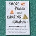 Smore Kisses and Camping Wishes Card, Wish Bracelet, Gifts for Outdoor ...