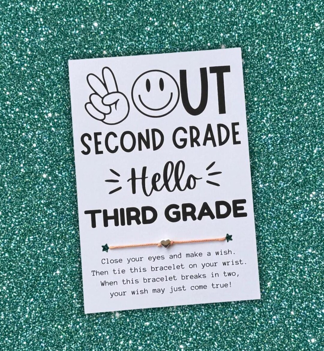 Peace Out Second Grade Hello Third Grade, Last Day of School Gift, 2nd ...