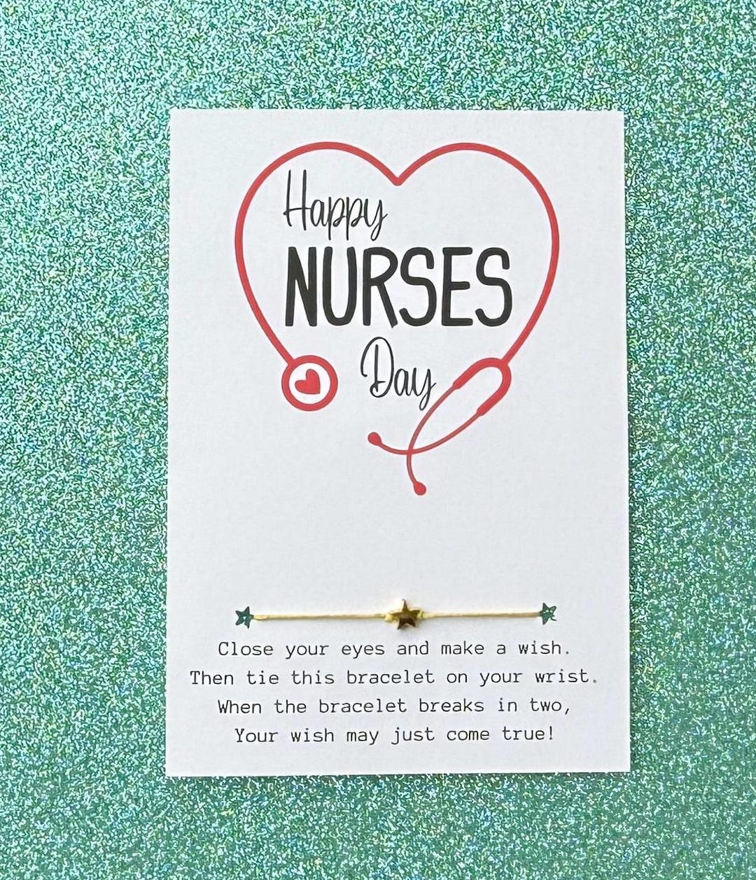 Happy NURSES Day Gift, Wish Bracelet, International Nurses Day Gift ...