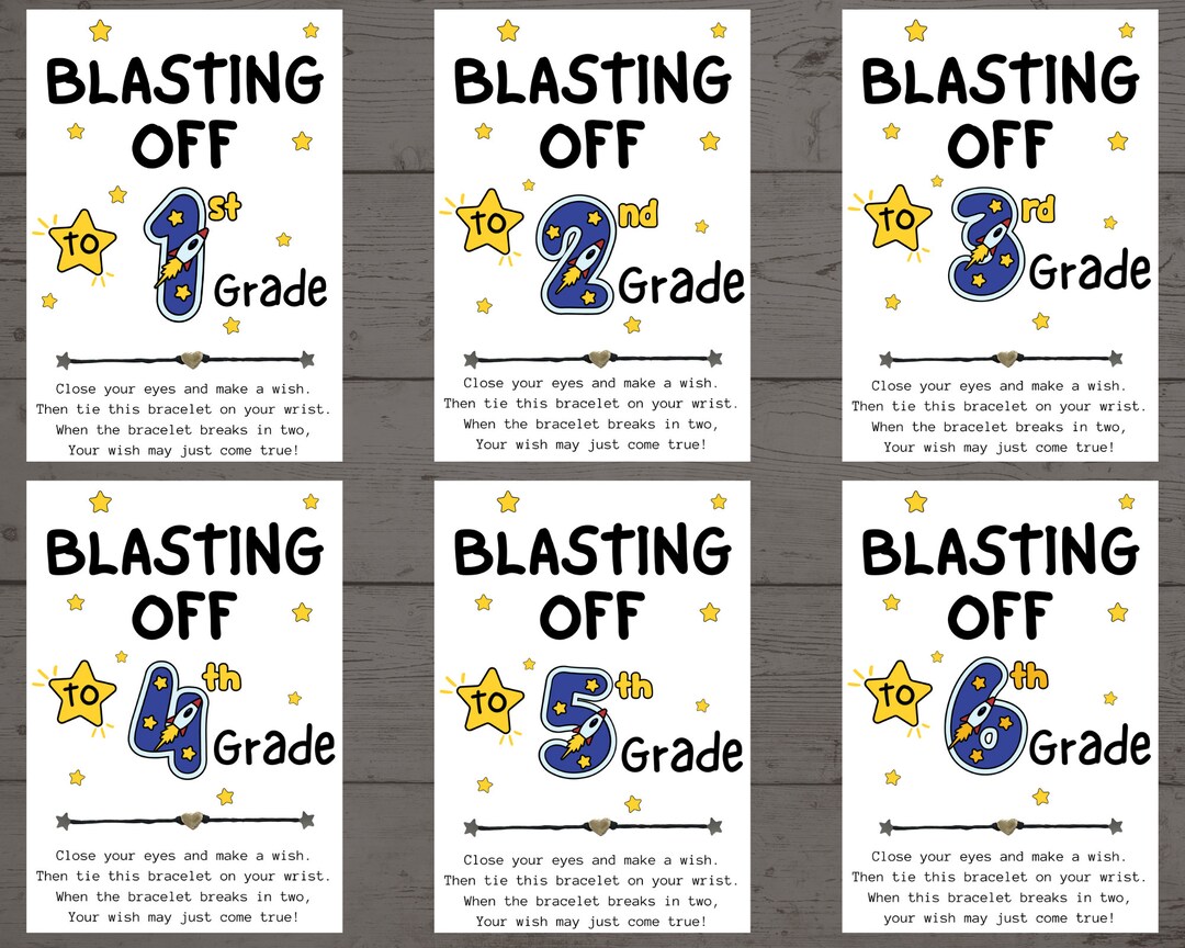 Blasting off to choose Grade 1st Grade, 2nd Grade, 3rd Grade, 4th Grade ...