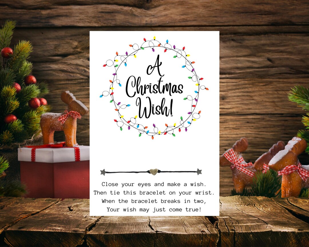 A Christmas Wish! Gift, Make A Wish Gift, Christmas Gift, Christmas ...