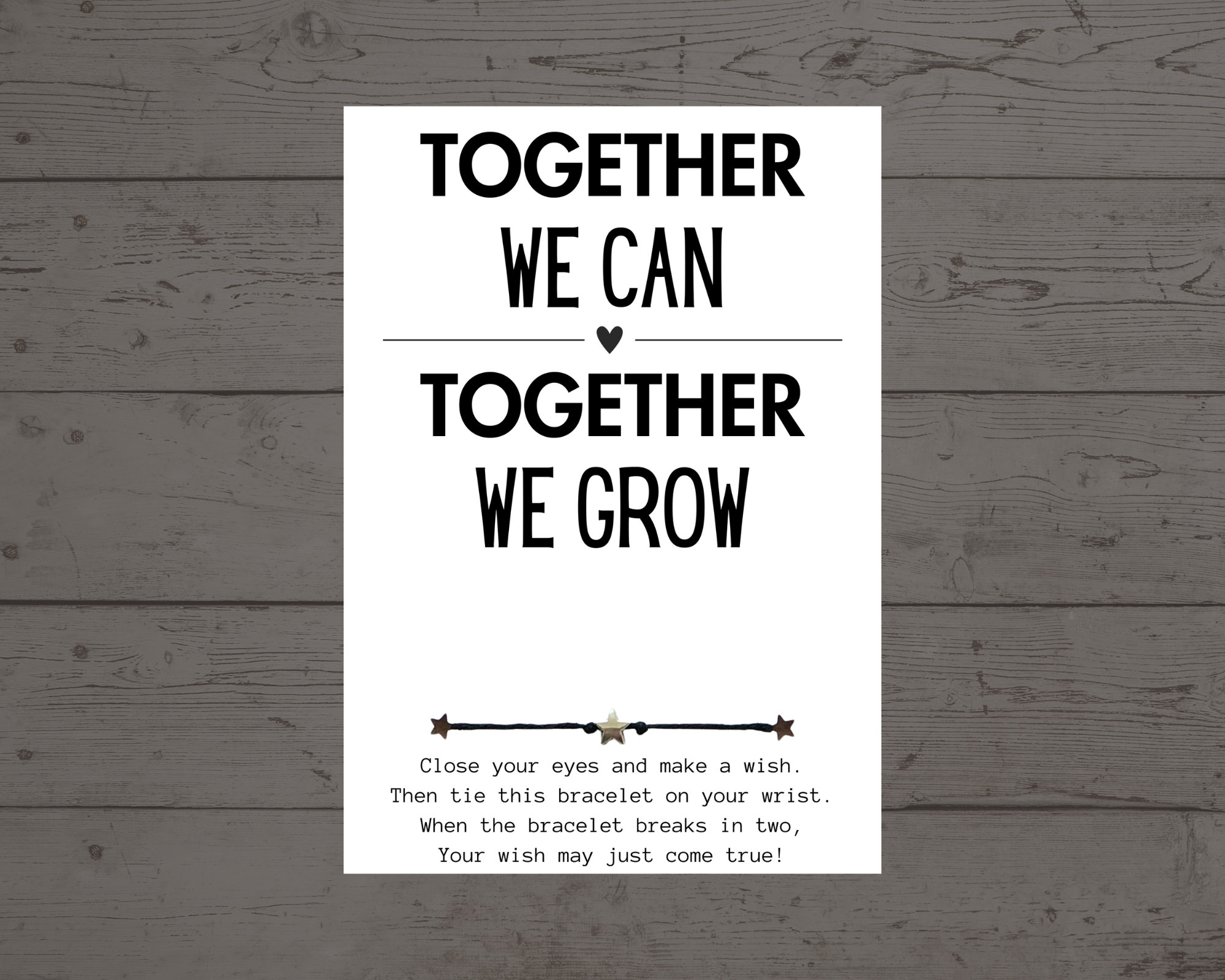 Together We Can Together We Grow, Team Wish Bracelet, Team Appreciation ...