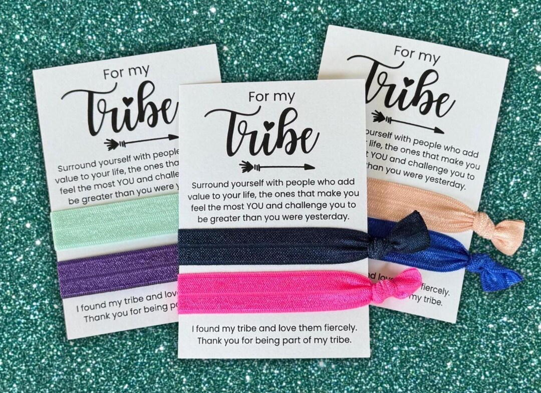 For My Tribe Hair Tie Favor, Tribe Gift, Tribe Party Favor, Elastic ...