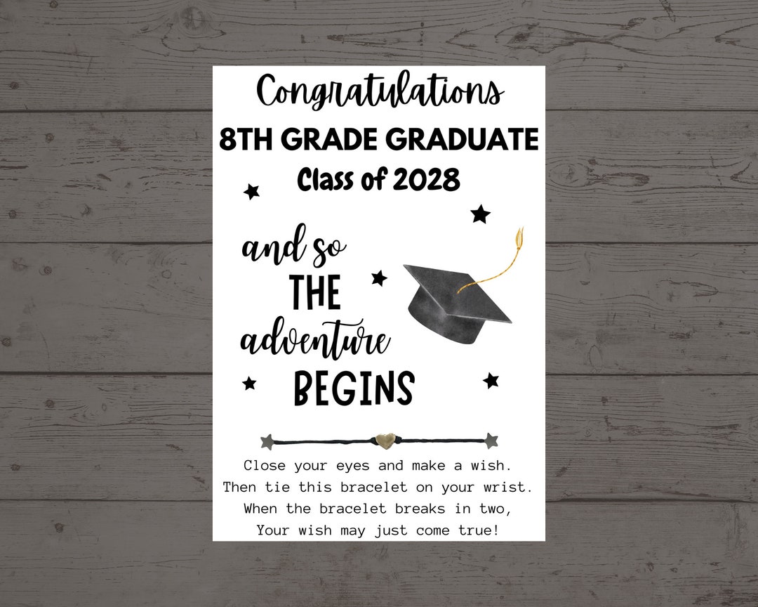 Congratulations 8th Grade Graduate Class of 2028 and so THE Adventure ...