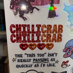 Stray Kids 'chilli Chilli Crab Crab' Meme Sticker - Etsy
