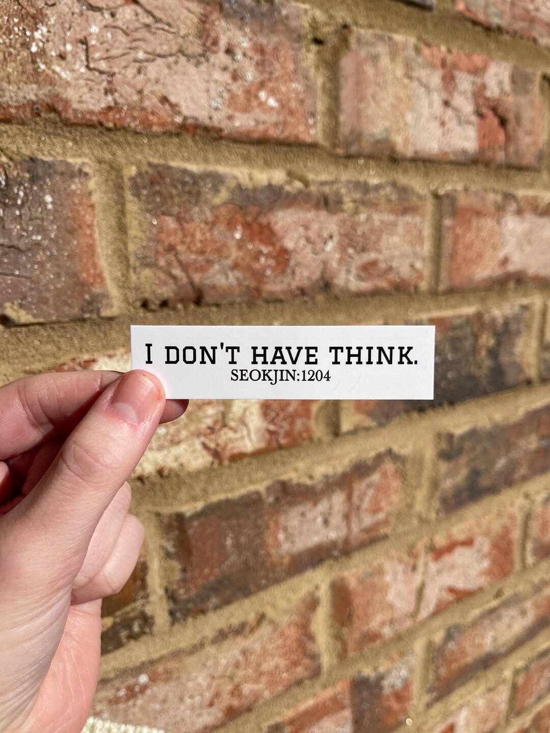 BTS 'I Don't Have Think' Meme Sticker Set of 3 - Etsy