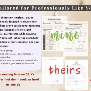 Editable Med Spa Paperwork Bundle | Neutral Theme SOAP Notes, Intake ...