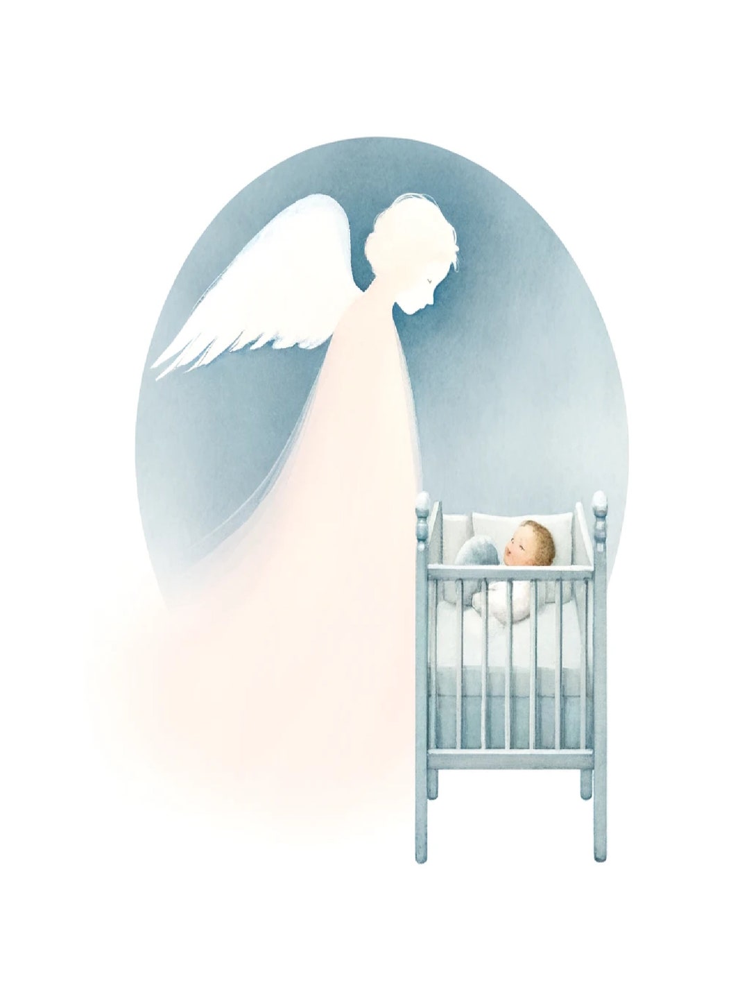 Guardian Angel, Christian Nursery Decor, Kids Bible Verse Wall Arts ...