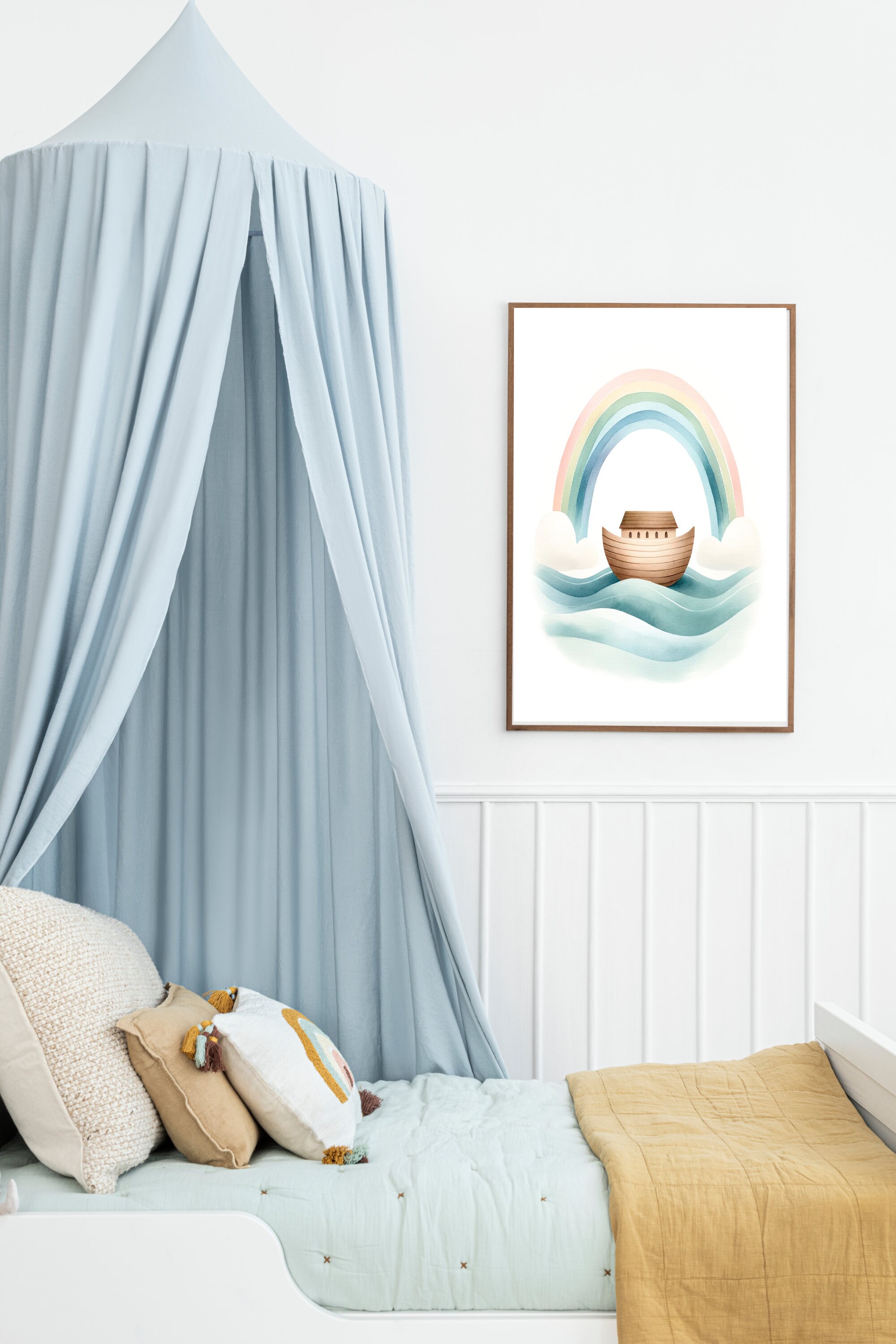 Noah's Ark, Christian Nursery Decor, Kids Bible Verse Wall Arts ...