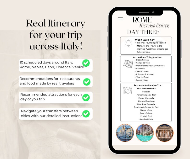 Italy Digital Travel Itinerary| Complete Italy Itinerary Ready to Use ...