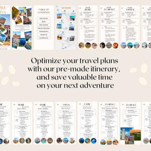Italy Digital Travel Itinerary| Complete Italy Itinerary Ready to Use ...