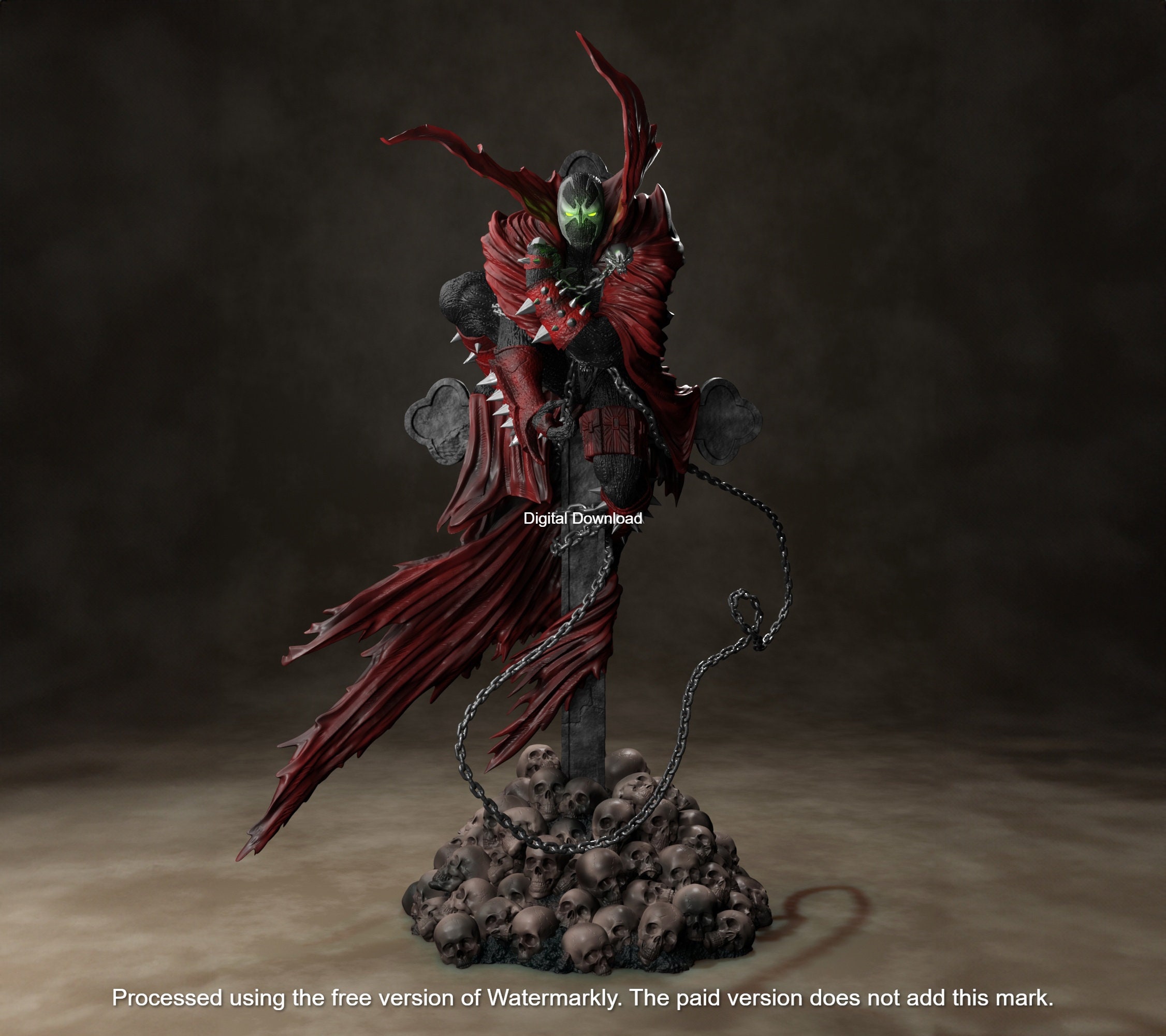 Spawn STL, Spawn 3D Model, Spawn 3D Print Files, Spawn Miniature 1 ...