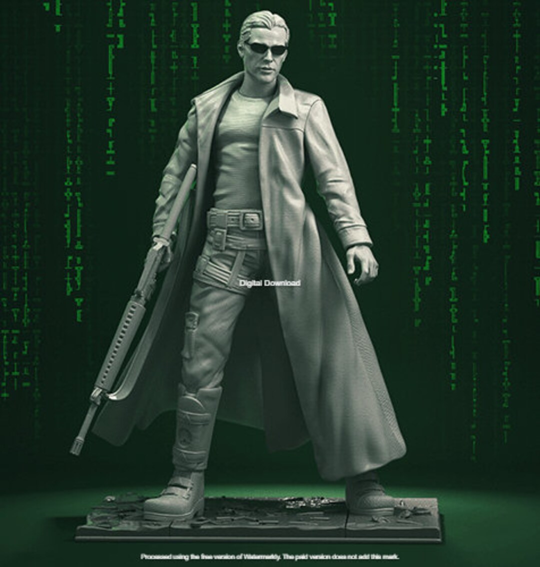 Matrix STL, Matrix Neo STL, Matrix Neo 3D Model, Matrix Neo 3D Print ...