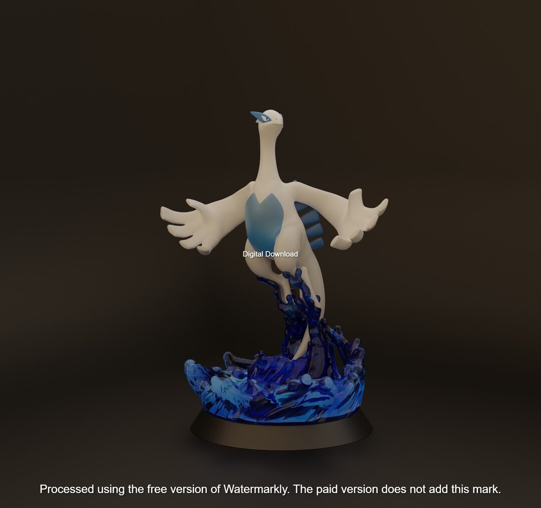 Pokemon STL, Lugia STL, Lugia 3D Model, Lugia 3D Print Files, Lugia ...