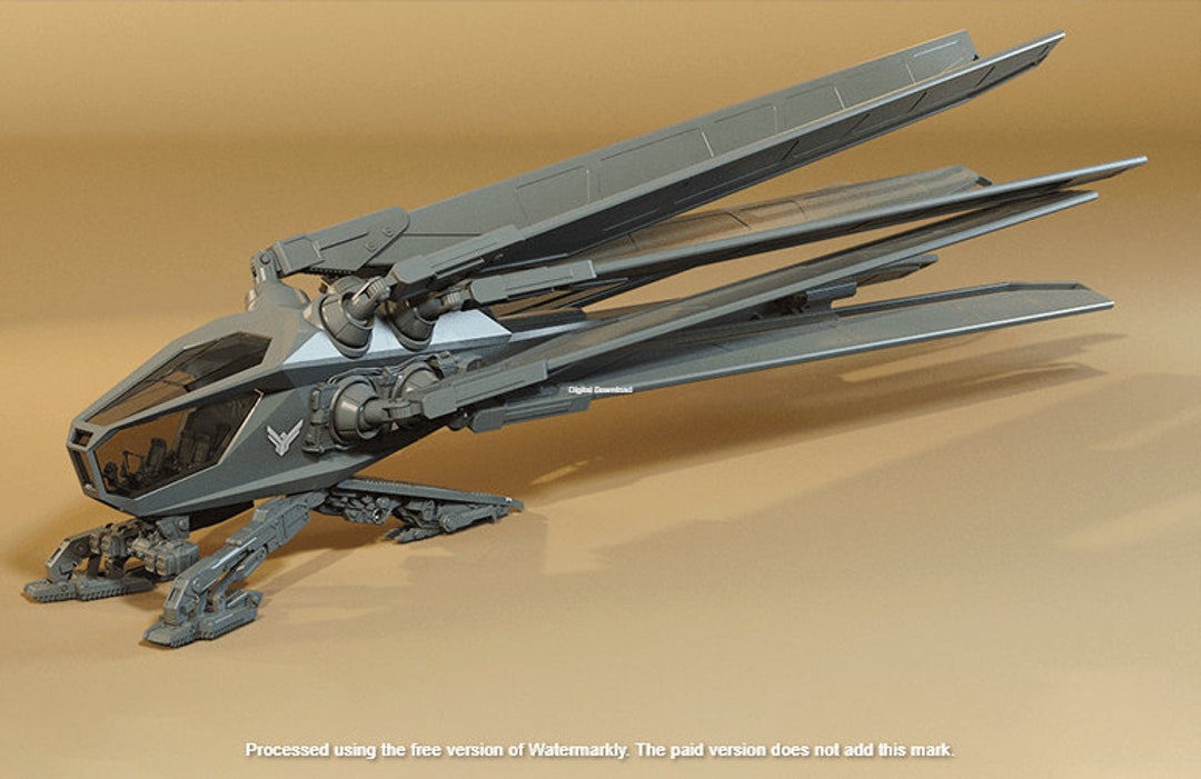 Dune STL, Ornithopter STL, Ornithopter 3D Model, Ornithopter 3D Print ...