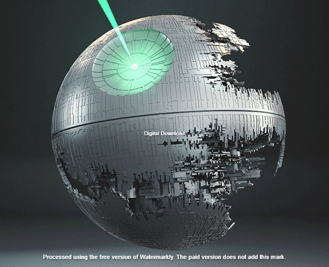 Star Wars STL, Death Star STL, Death Star 3D Model, Death Star 3D Print ...