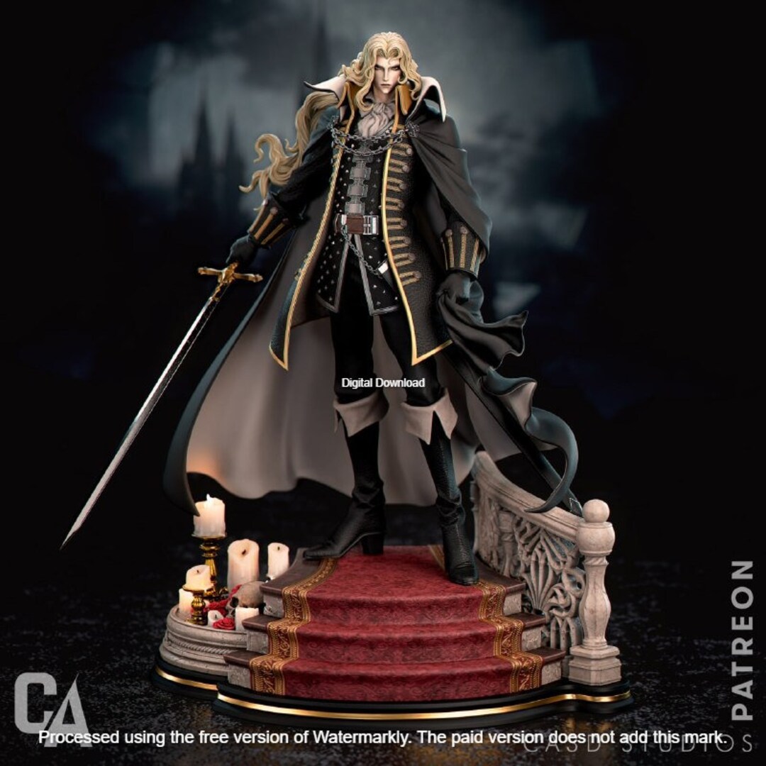 Alucard STL, Alucard 3D Model, Alucard 3D Print Files, Alucard ...