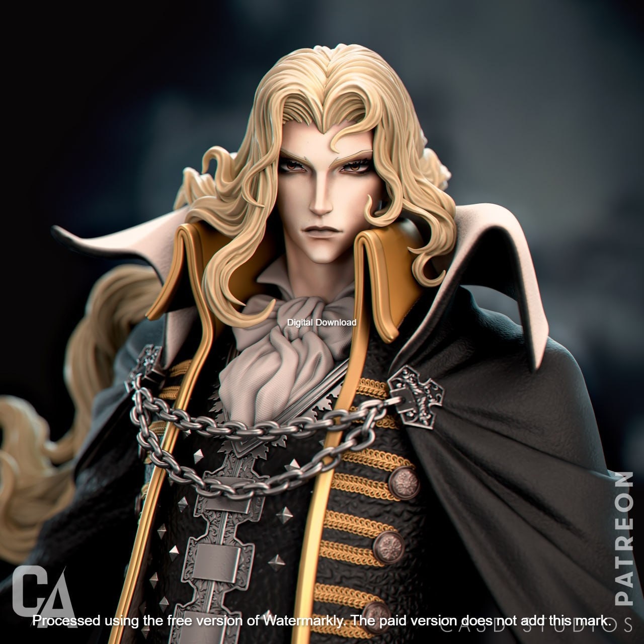 Alucard STL, Alucard 3D Model, Alucard 3D Print Files, Alucard ...