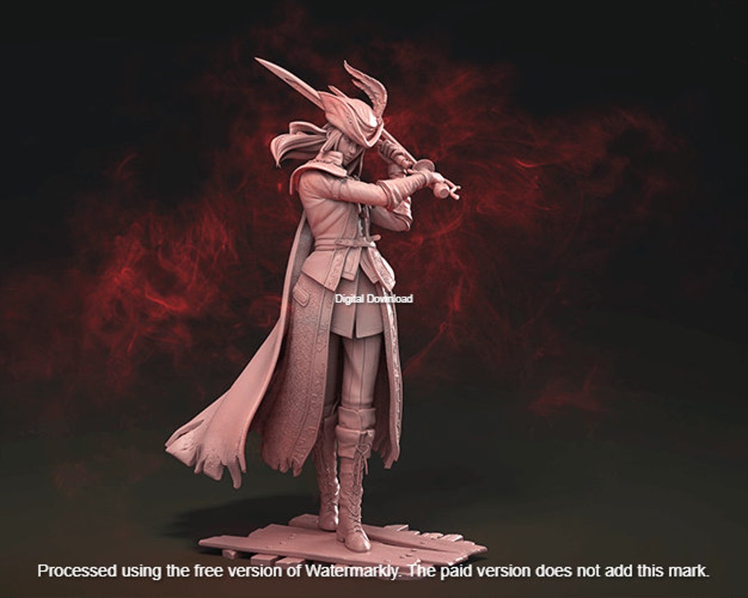 Bloodborne STL, Lady Maria STL, Lady Maria 3D Model, Lady Maria 3D ...