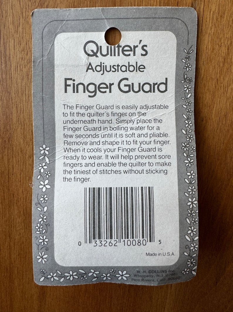 Quilter's Adjustable Finger Guards - Etsy