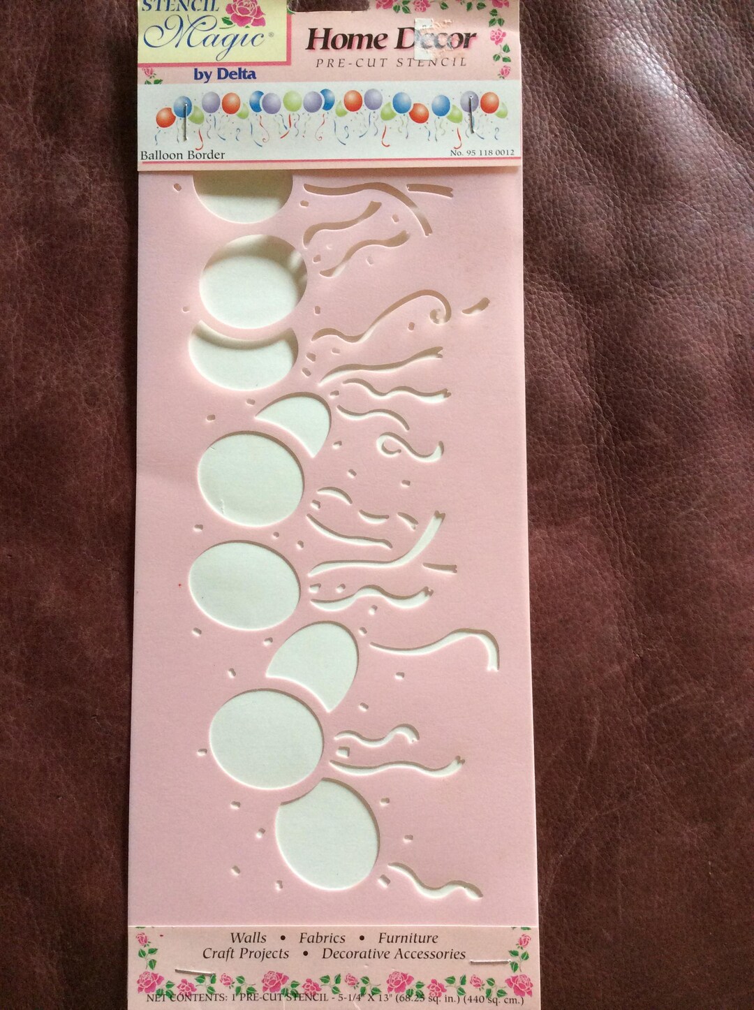 Stencil Magic by Delta - Balloon Border - Home Decor Pre-cut Stencil ...
