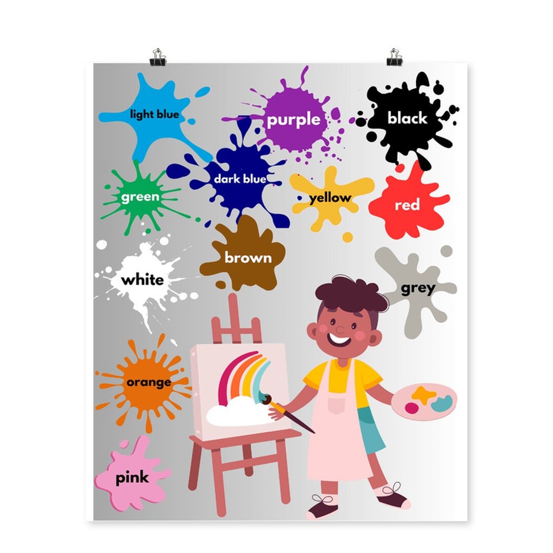 Educational Poster Colours - Etsy