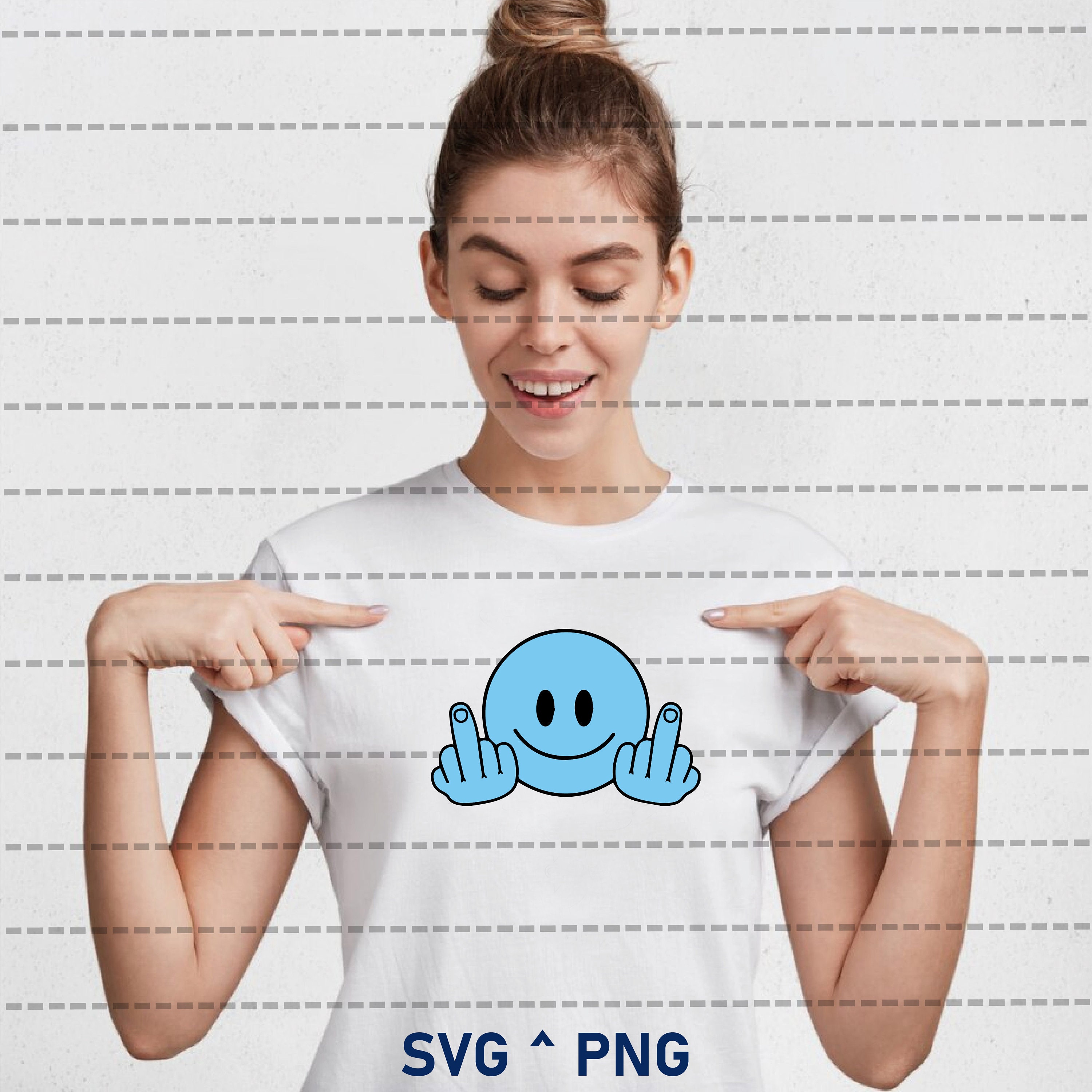 Middle Finger Smiley Face Svg, Happy Face Svg, Smiley Svg, Smiley Face ...