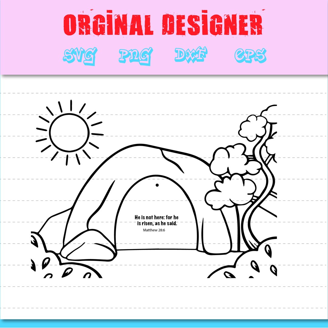 He is Risen Craft for Kids, Easter Sunday School Craft, Bible Story ...