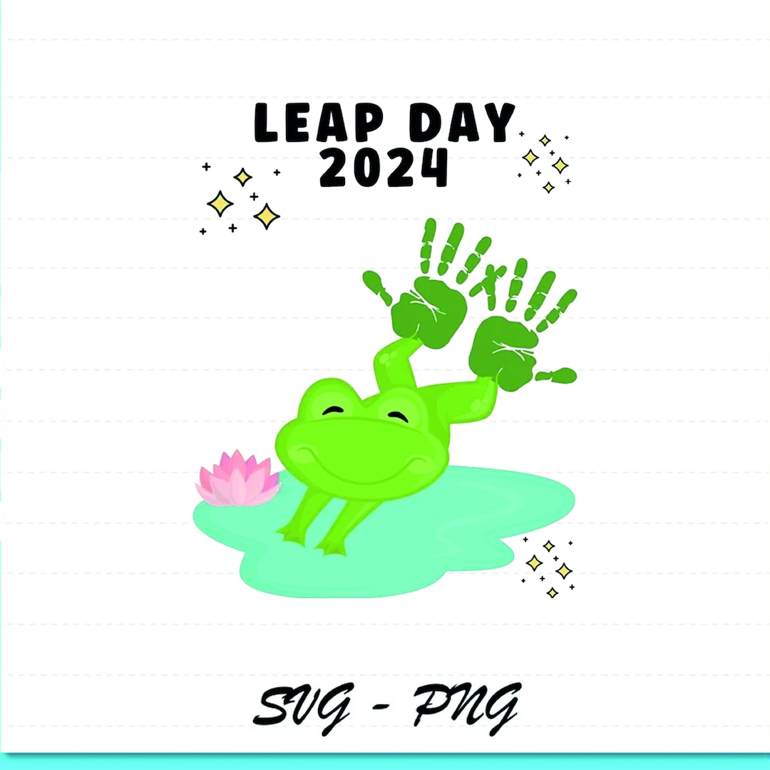 Leap Year 2024 Handprint Craft, Leap Day Handprint Art, Toddler Craft ...