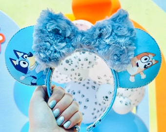 Bluey and Bingo Inspired Minnie and Mickey Ears - Etsy