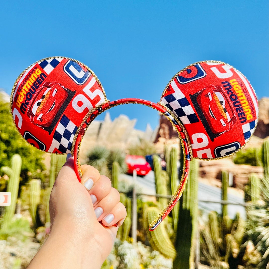 Cars Lightning Mcqueen Inspired Mickey Ears (no Bow) - Etsy