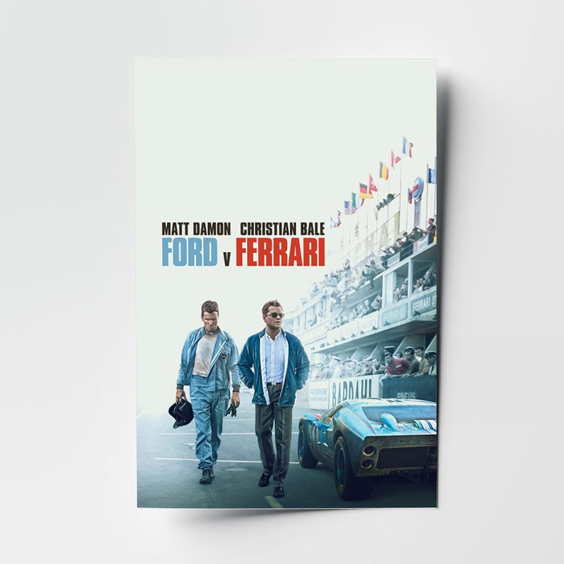 Ford V Ferrari Movie Poster, Movie Wall Art for Room Decor, Poster ...