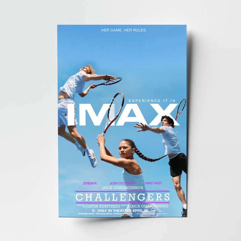 Challengers 2024 Movie Poster, Movie Wall Art for Room Decor, Poster ...