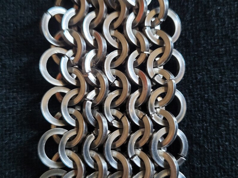 Stainless Steel Square Wire Chainmail Keychain - European 4-in-1 - Etsy