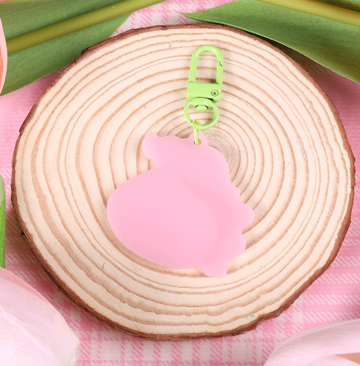 Hololive EN Ceres Fauna Sapling Fan-mascot Solid Pink Acrylic Charm ...