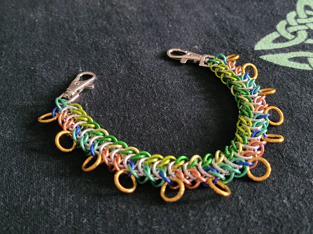 Gaia's Embrace - Chainmail Charm Chain - Bridged Elfweave - Etsy