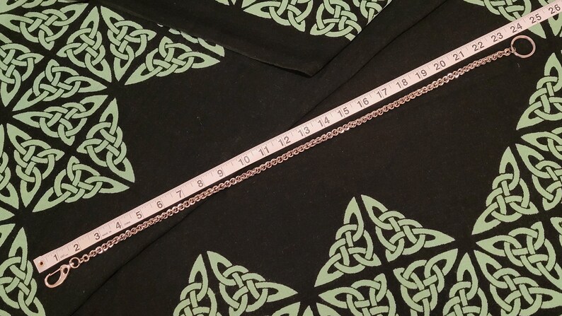 21" Stainless Steel Wallet Chain - Square Wire Rings - Jens Pind ...