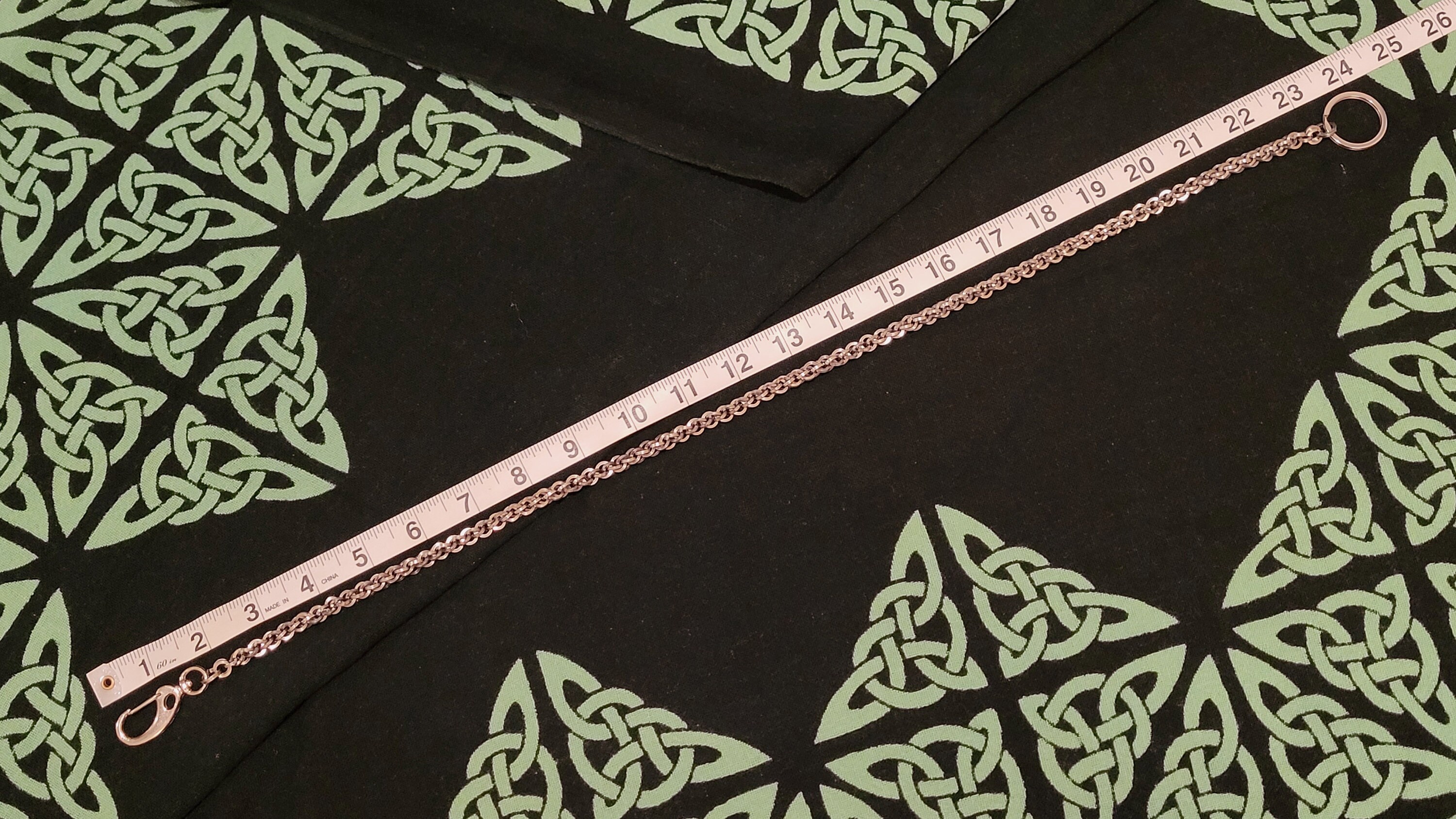 21" Stainless Steel Wallet Chain - Square Wire Rings - Jens Pind ...