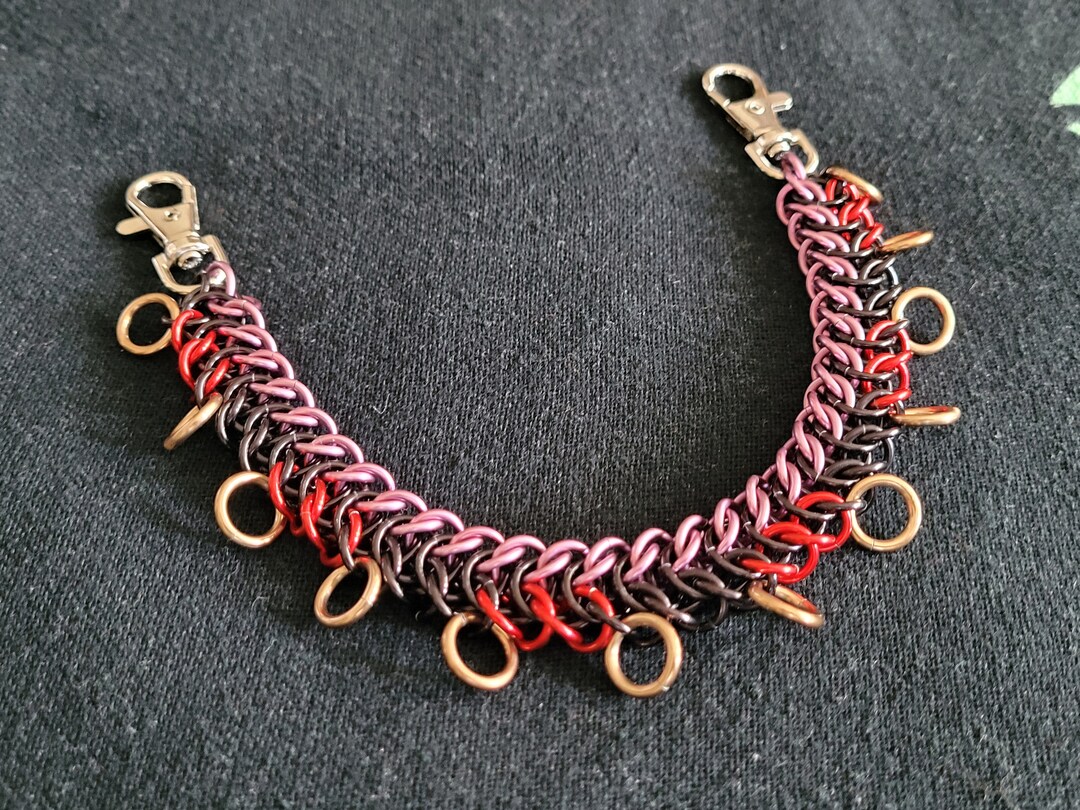 Sweet Death - Chainmail Charm Chain - Bridged Elfweave - Etsy