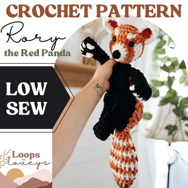 Crochet Red Panda - Etsy