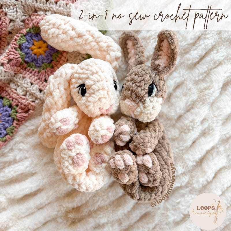 Crochet Bunny Lovey - Etsy