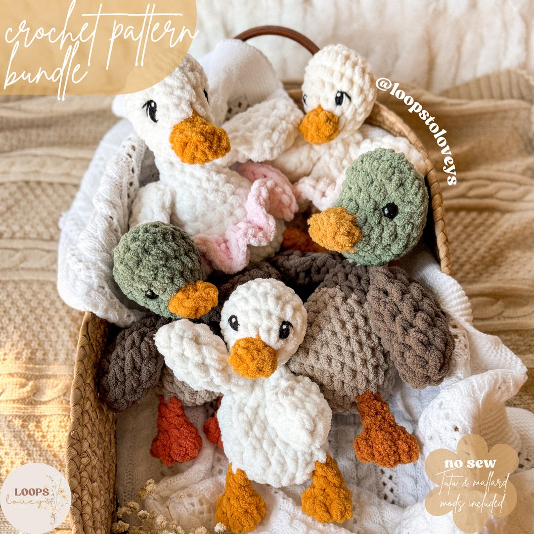 Drake & Duncan Crochet Pattern Bundle | NO SEW Crochet Pattern ...