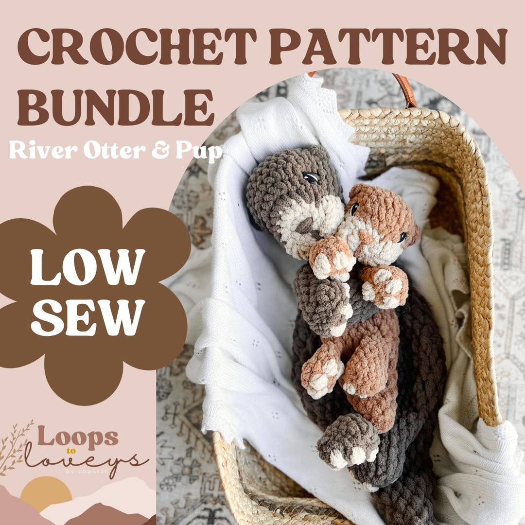 Rowan & Reed Otter Crochet Pattern Bundle LOW SEW Crochet Pattern ...