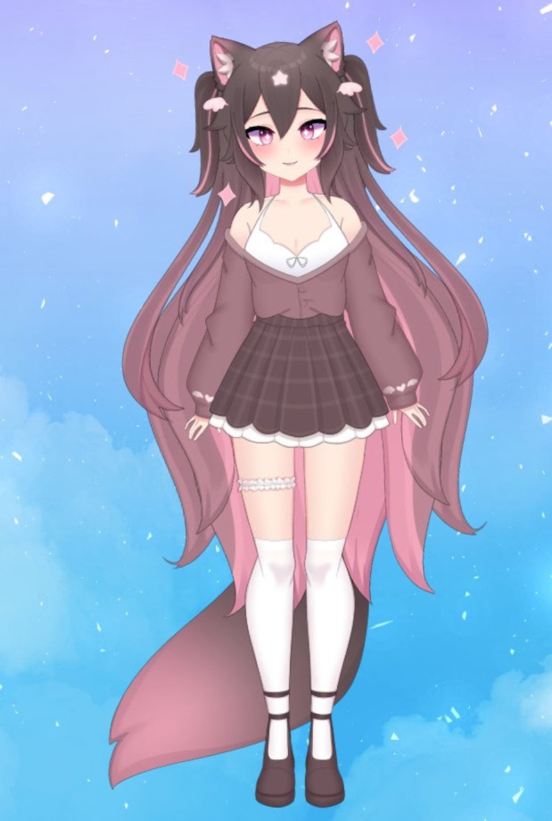 Angel Wolf - Premade Live2d Vtuber Model - FULLY Rigged - Ready to Use ...