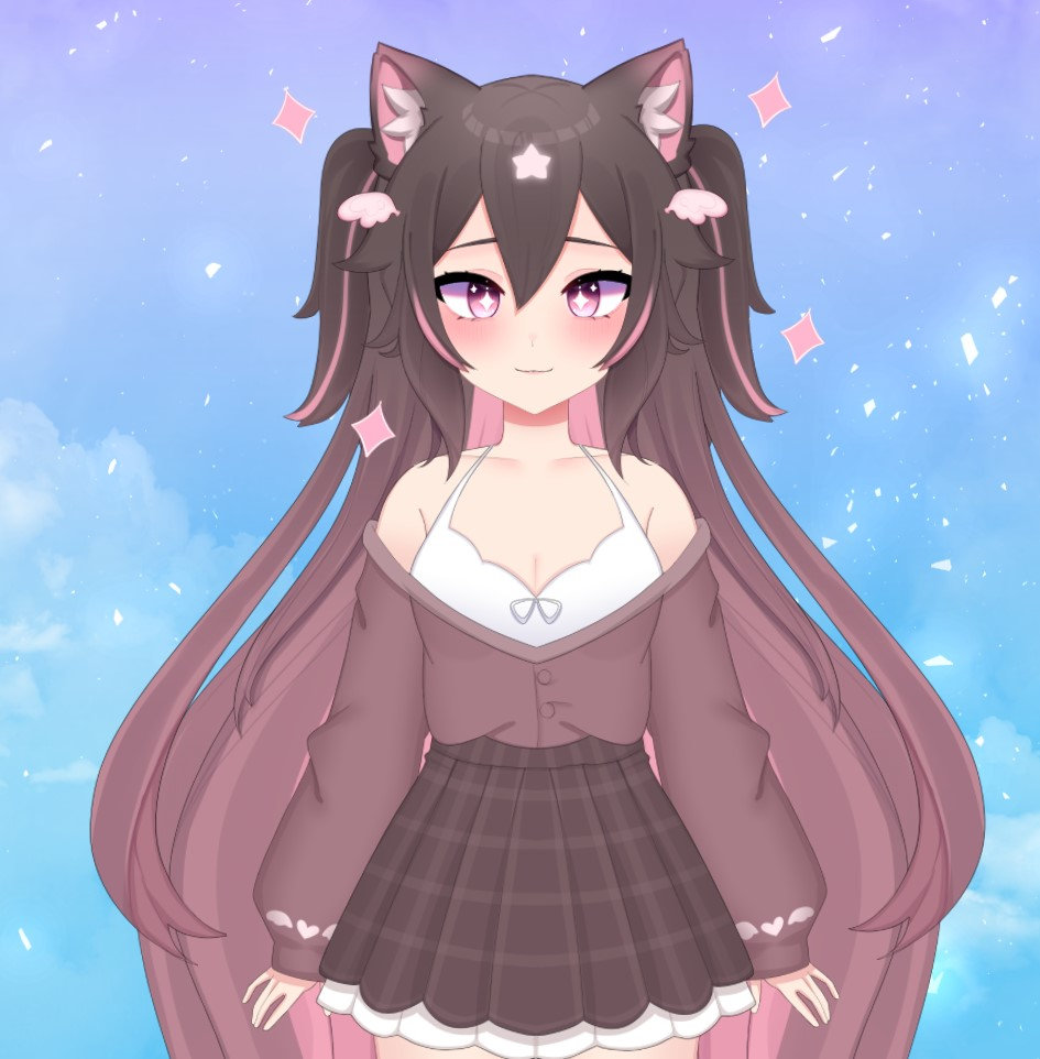 Angel Wolf - Premade Live2d Vtuber Model - FULLY Rigged - Ready to Use ...