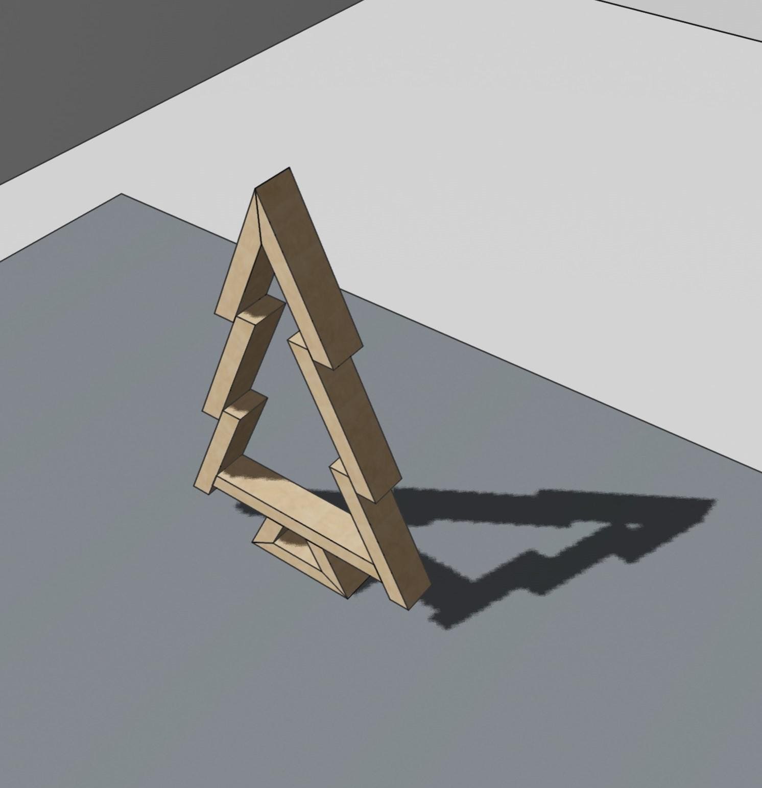 Wooden Christmas Tree | Christmas Decoration | Blueprints | Tree Plans ...