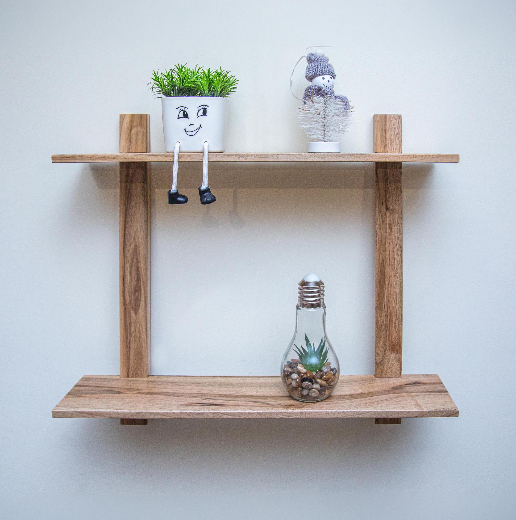 Wooden Hanging Shelf – Digital Plan for DIY | DIY Shelf Blueprint ...