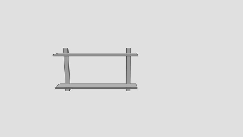 Wooden Hanging Shelf – Digital Plan for DIY | DIY Shelf Blueprint ...