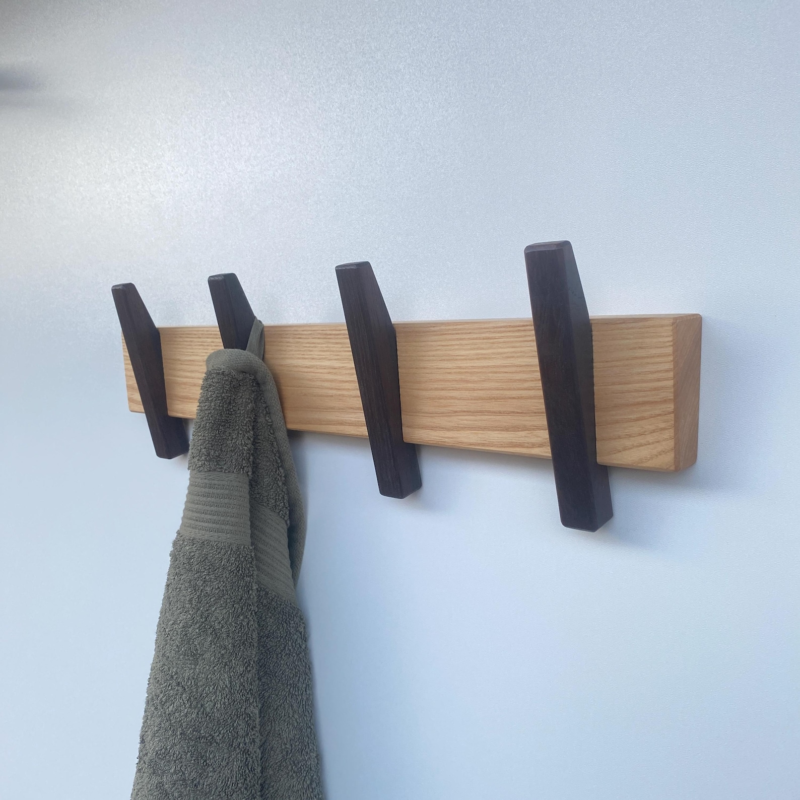 Wall Mounted Coat Hooks | Minimalist Wooden Coat Hooks | Modern Wall ...