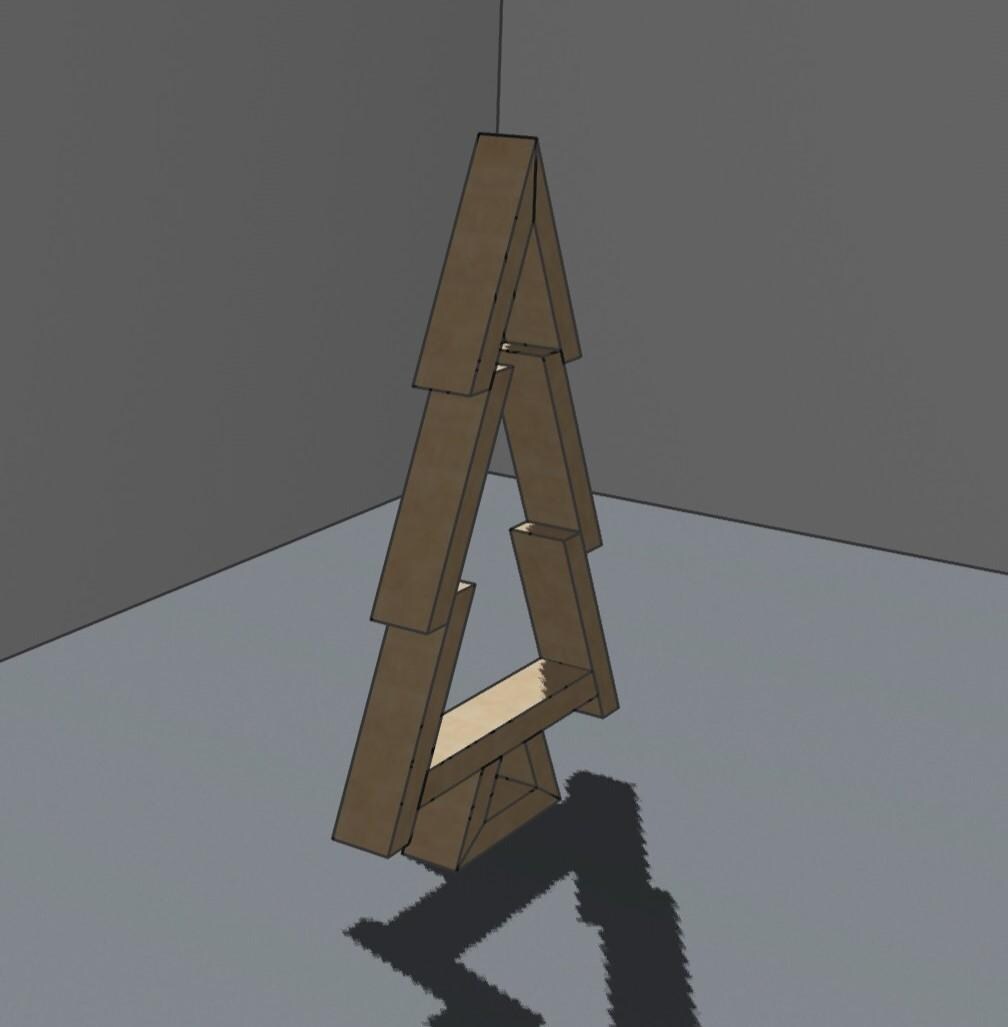 Wooden Christmas Tree | Christmas Decoration | Blueprints | Tree Plans ...